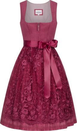 N&uuml;bler Dirndl N&Uuml;BLER Dirndl midi Gundi, Damen, Gr. 36, EURO, lila (beere), Obermaterial: 100% Polyester PES., Kleider, Topseller