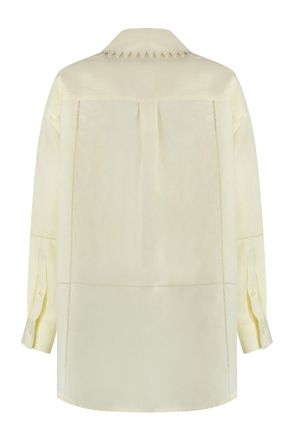 Bottega Veneta Womens Yellow Linen Shirt