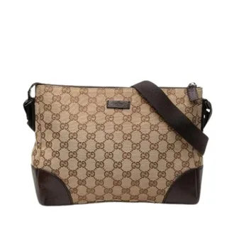 Gucci Sac bandouli&egrave;re en toile Pre-owned - Femme - Pre-owned - Beige - Taille: ONE Size