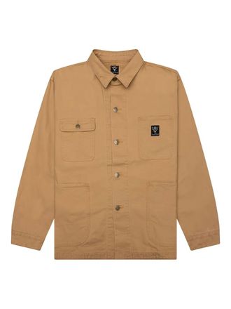 South2 West8 surchemise à poches poitrine - Marron