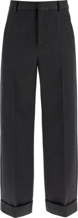 Valentino Garavani Homme, Pantalons, Gris, Taille: L Wide Pantalons