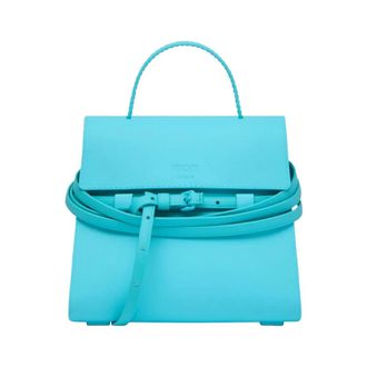 Moschino Femme, Sacs, Bleu, Taille: ONE Size Tie Me Small Jelly