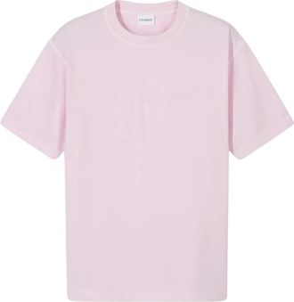 Closed Homme, Tops, Rose, Taille: L T-shirt &agrave; col rond
