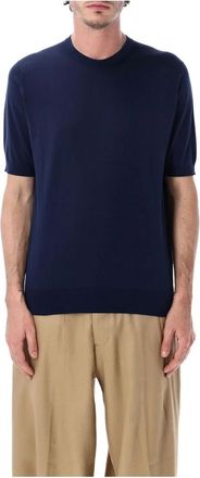 John Smedley Homme, Tops, Bleu, Taille: L Kempton S/S Tee
