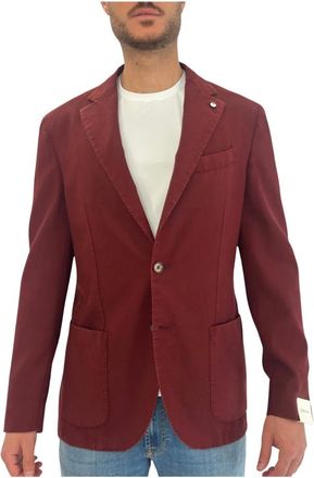 L.B.M. 1911 L.b.m. 1911, Homme, Vestes, Rouge, Taille: 2XL Giacca Monopetto