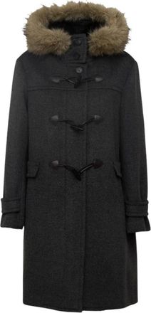 Max Mara Femme, Manteaux, Gris, Taille: 36 FR Single-Breasted Manteaux