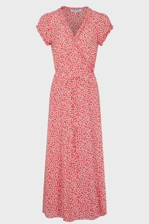 Gerard Darel Robe longue portefeuille imprim&eacute;e - Rouge
