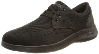 Skechers Herren Arch FIT DARLO WEEDON Sneaker, Black Knitted Mesh W/Synthetic, 43 EU