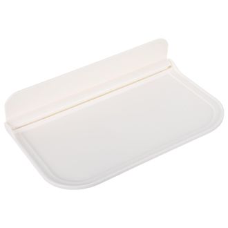 NUOBESTY Faltbares Wandregal Wei&szlig; Selbstklebend mit Modernem Minimalistischem Design f&uuml;r Badezimmer und Flur zur Aufbewahrung von Handys und Schl&uuml;sseln