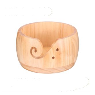 Generic Garnschalenhalter aus Holz, Mehrfarbig, Aufbewahrungsorganisator for Kunsthandwerk for Stricken und H&auml;keln, runder Wollkorb mit Wirbelausschnitt(Style