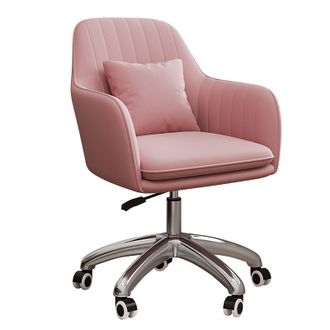 Generic B&uuml;rostuhl Aus Getuftetem Samt - Ergonomischer, Drehbarer Schreibtischstuhl Mit Mittlerer R&uuml;ckenlehne, H&ouml;henverstellung Und Lordosenst&uuml;tze for Zuhause,