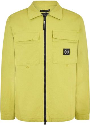Marshall Artist Hemdjacke f&uuml;r Herren, Durchgehender Rei&szlig;verschluss (Limone)