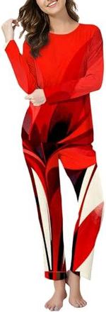 Generic Surv&ecirc;tement en velours pour femme - 2 tenues d&eacute;contract&eacute;es - Pull &agrave; manches longues - Haut court - Ensemble de v&ecirc;tements de d&eacute;tente pour femme - Ensem