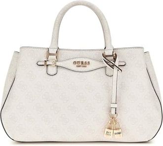 Guess Katya Girlfriend Satchel White Logo