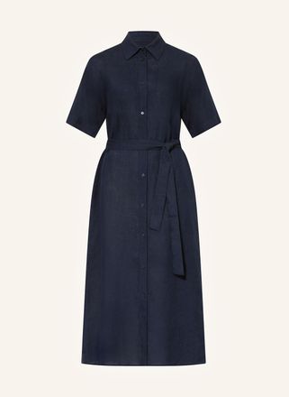 GANT Hemdblusenkleid Aus Leinen blau