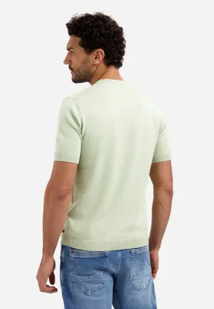 No Excess Kurzarmshirt Strick-T-Shirt - Regular Fit
