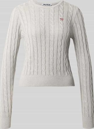 Review Slim Fit Pullover aus Baumwoll-Mix