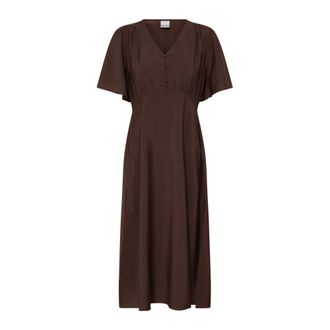 Ichi Ichi, Femme, Robes, Brun, Taille: 46 FR Midi Robes