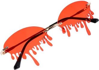 Garneck Lunettes de Soleil Originales Goutte Eau pour F&ecirc;te Design Cr&eacute;atif L&eacute;ger et Accessoire Mode Unisexe