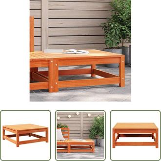 vidaXL Holz - Gartenhocker Wachsbraun 70x70x30 cm Massivholz Kiefer