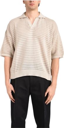 Daniele Alessandrini Homme, Tops, Beige, Taille: S Dumc0021Yco0017 Polo