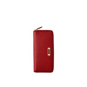 Borbonese Portefeuille zipp&eacute; grand mod&egrave;le - Femme - Accessoires - Rouge - Taille: ONE Size