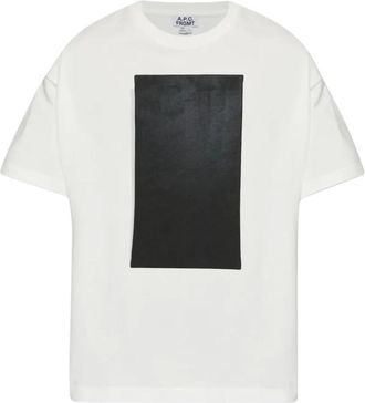 A.P.C. A.p.c., Homme, Tops, Blanc, Taille: XS T-Shirt Olivier