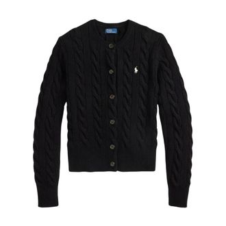 Polo Ralph Lauren Zopfstrick-Cardigan aus Wolle und Kaschmir - - Knitwear - Damen - Schwarzk - M