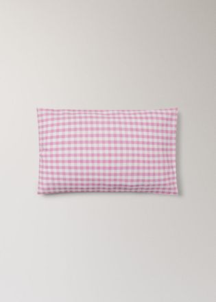 Mango Housse de coussin de berceau en coton &agrave; carreaux vichy rose - Home - 30x50cm - MANGO HOME