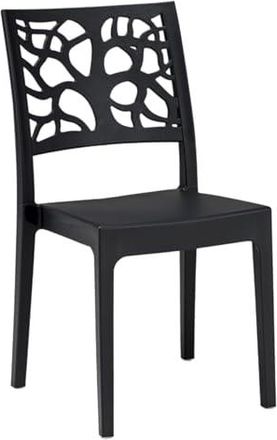 Gardenia Teti Stuhl, Polypropylen, Anthrazit, 1 Stück