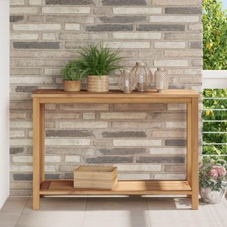 vidaXL Table basse Marron 110 x 40 x 45 cm Bois de teck solide Vidaxl