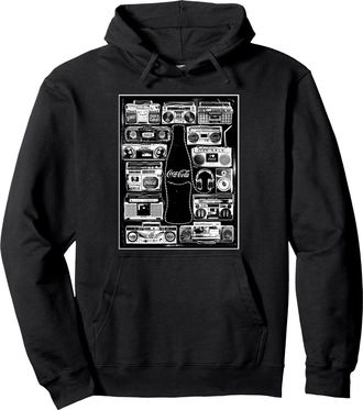Coca Cola Ware The Pause That Refreshes Vintage Boombox Collage Pullover Hoodie