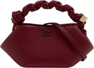 Ganni Femme, Sacs, Rouge, Taille: ONE Size Grained Mini Bou Bag
