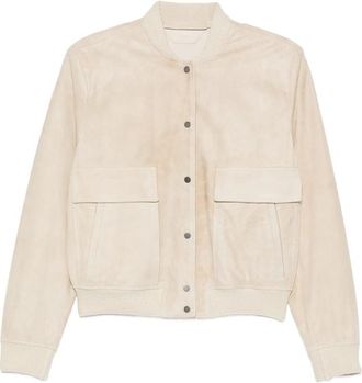 Santoro London Flap-pocket Buttoned Bomber Jacket