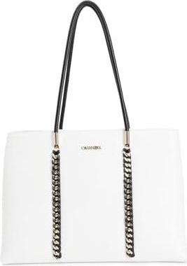 Caf&egrave;noir Sac De Courses &Agrave; Anses Tubulaires, Pour Femme, Couleur Blanc, Taille Taille Unique