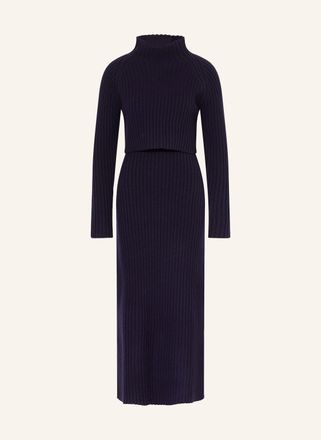 Maje Strickkleid Mit Abnehmbarem Oberteil blau