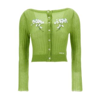 Shushu/Tong Shushu/Tong - Mwdfto30 Sup813 Cardigan - Femme - Pulls - Vert - Taille: 38 FR