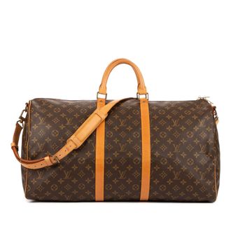 Louis Vuitton Crossbody Bags - Keepall 55 - Gr. unisize - in Braun - f&uuml;r Damen