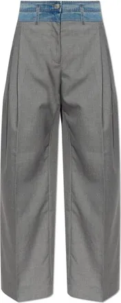 Munthe Femme, Pantalons, Gris, Taille: 42 FR Normay Pants
