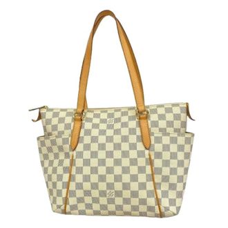 Louis Vuitton Sac fourre-tout vintage Pre-owned en toile - Femme - Pre-owned - Blanc - Taille: ONE Size