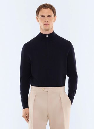 Fursac Pull col camionneur en laine m&eacute;rinos - Taille XXL - Homme