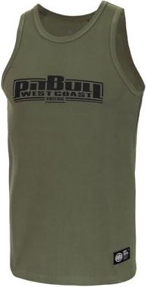 Pitbull Pitbull Débardeur pour homme T-shirts sans manches Débardeur Pit Bull West Coast Rib Classic Boxing T-shirt en coton lourd Imprimé accrocheur Gym dété