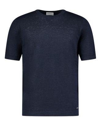Roy Robson Leichtes Glattstrick-T-Shirt mit Leinenanteil in
