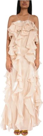Actualee Femme, Robes, Beige, Taille: 38 FR Robes