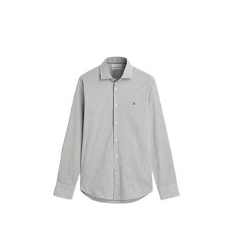 Tommy Hilfiger Chemise droite en coton organique m&eacute;lang&eacute;