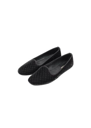 Bottega Veneta Quilted Velvet Gondoliera Flats Size 37