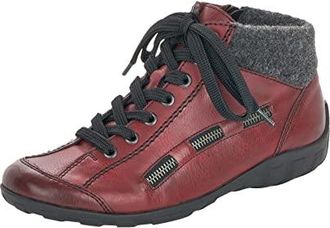 Rieker L6543, Baskets Hautes Femme, Rouge Wine Anthrazit, 43 EU
