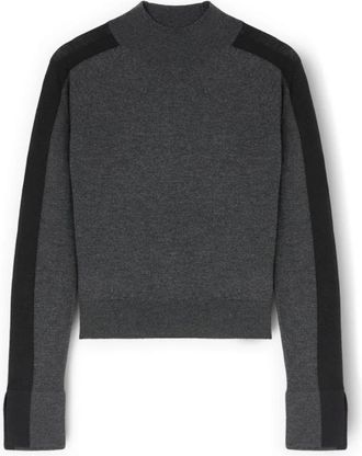 Motivi Femme, Pulls, Gris, Taille: 40 FR Pull Col Roul&eacute; Bicolore