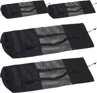 Kesyoo Aufbewahrungstasche f&uuml;r Yogamatten aus Oxford-Gewebe, verschlei&szlig;fest, tragbar und leicht, 4 St&uuml;ck, f&uuml;r 61 cm und 80 cm Matten, geeignet f&uuml;r Outdoor-Sp