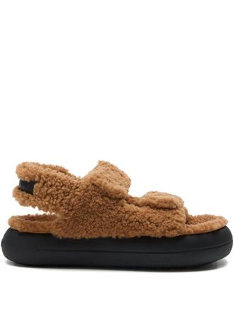 Moon Boot Womens Sandals Brown Leather Ovine